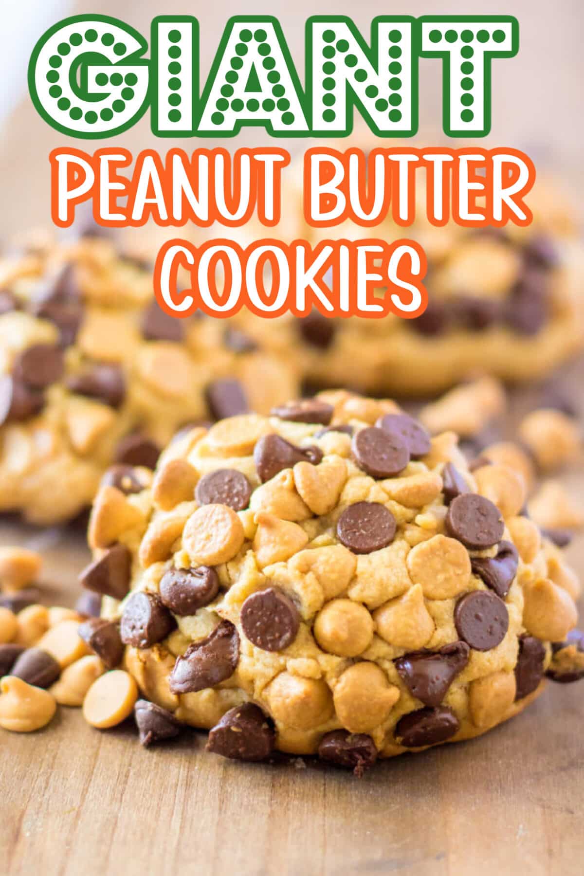 Giant Peanut Butter Cookies - Life With The Crust Cut Off