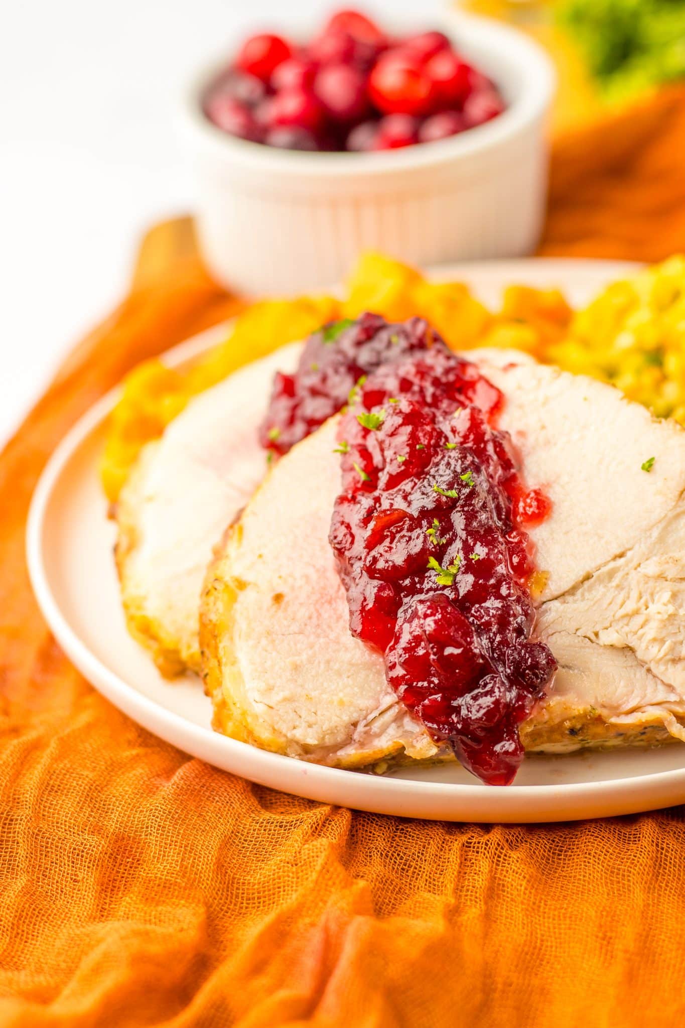 Slow Cooker Cranberry Turkey Roast - Life With The Crust Cut Off