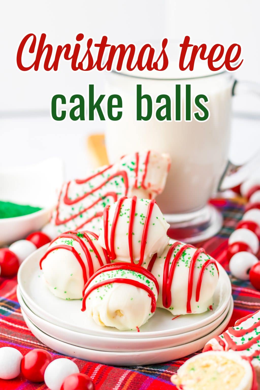 Christmas Tree Cake Balls - Life With The Crust Cut Off