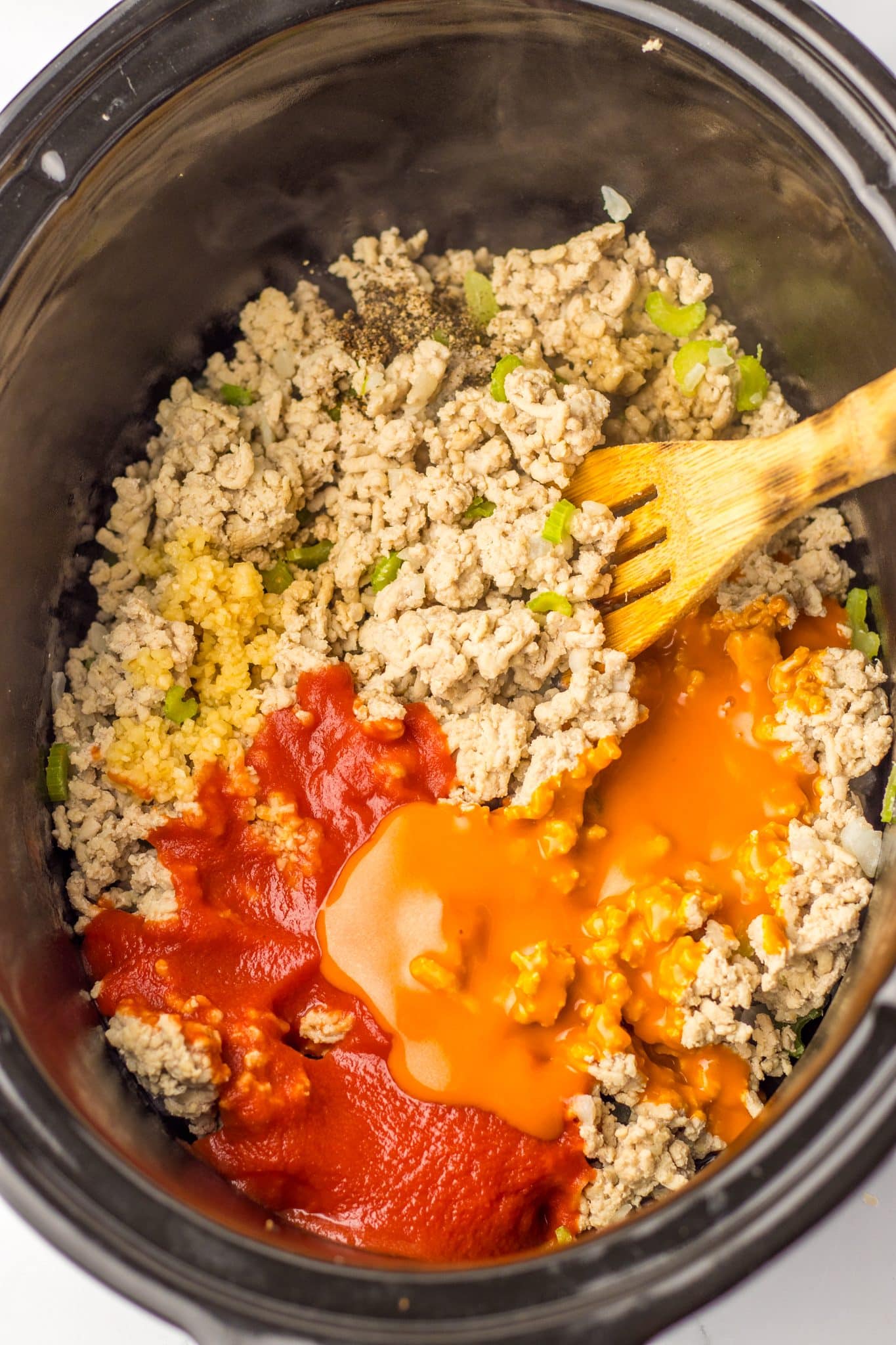 Slow Cooker Buffalo Chicken Sloppy Joes - Life With The Crust Cut Off