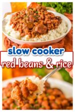 Slow Cooker Red Beans and Rice - Life With The Crust Cut Off