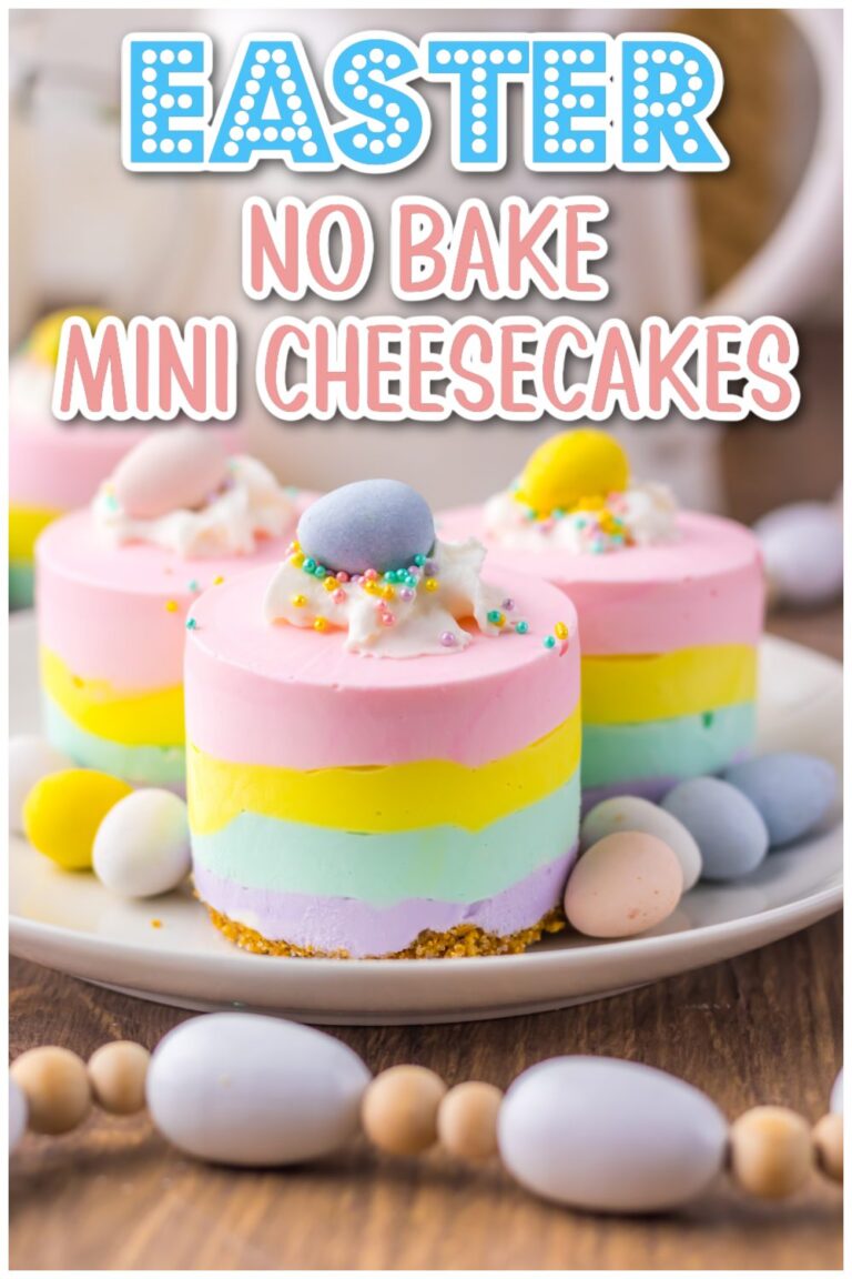 Easter No Bake Mini Cheesecakes - Life With The Crust Cut Off