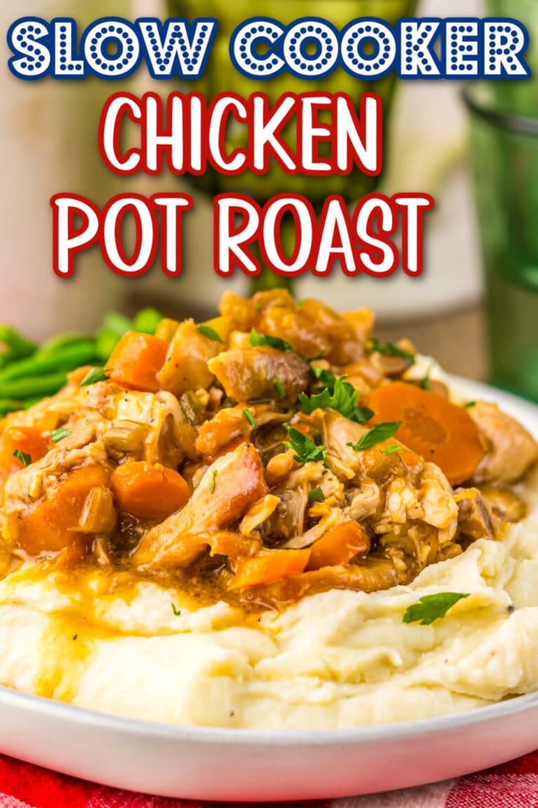 Slow Cooker Chicken Pot Roast - Life With The Crust Cut Off