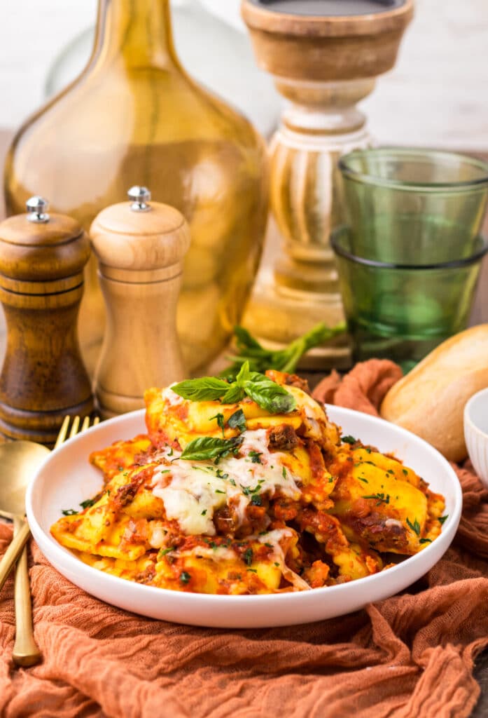 Slow Cooker Ravioli Lasagna - Life With The Crust Cut Off